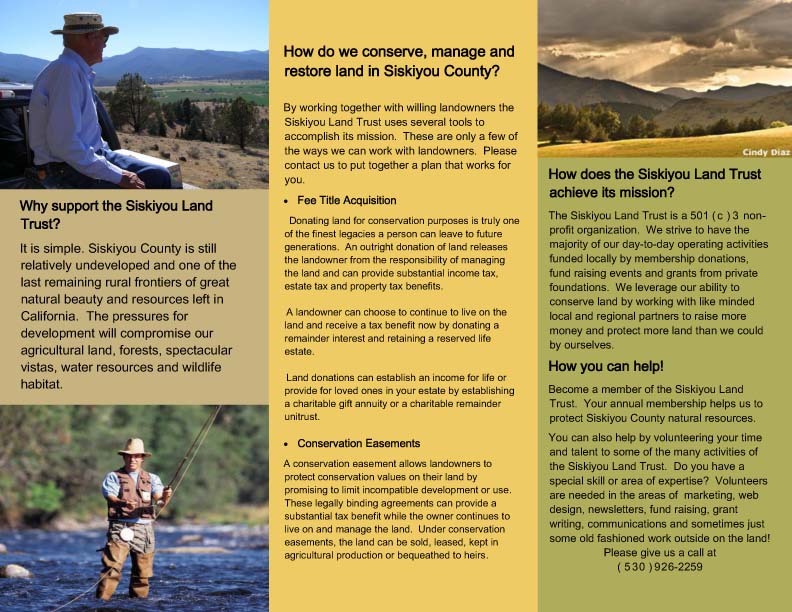 Brochure - Siskiyou Land Trust